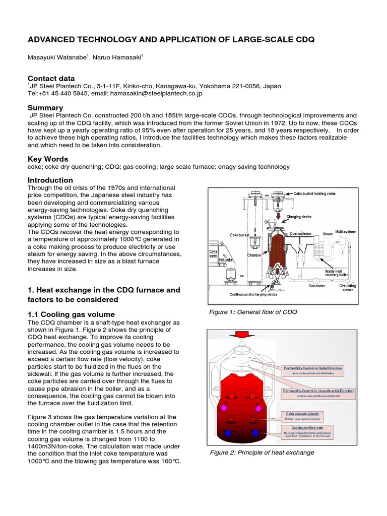 Advanced Technology and Application of Large Scale CDQ | PDF | Gases ...