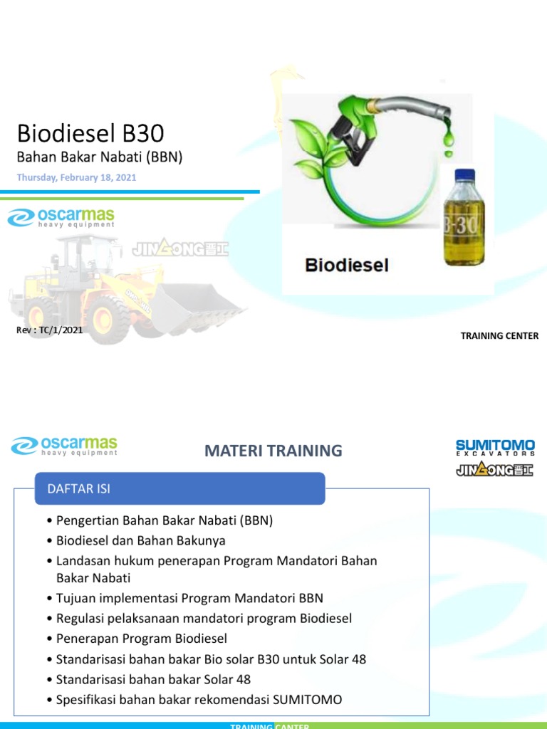 Panduan Lengkap Biodiesel B30 | PDF