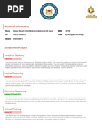 Jombay Pshychometric Test | PDF | Psychometrics | Psychology