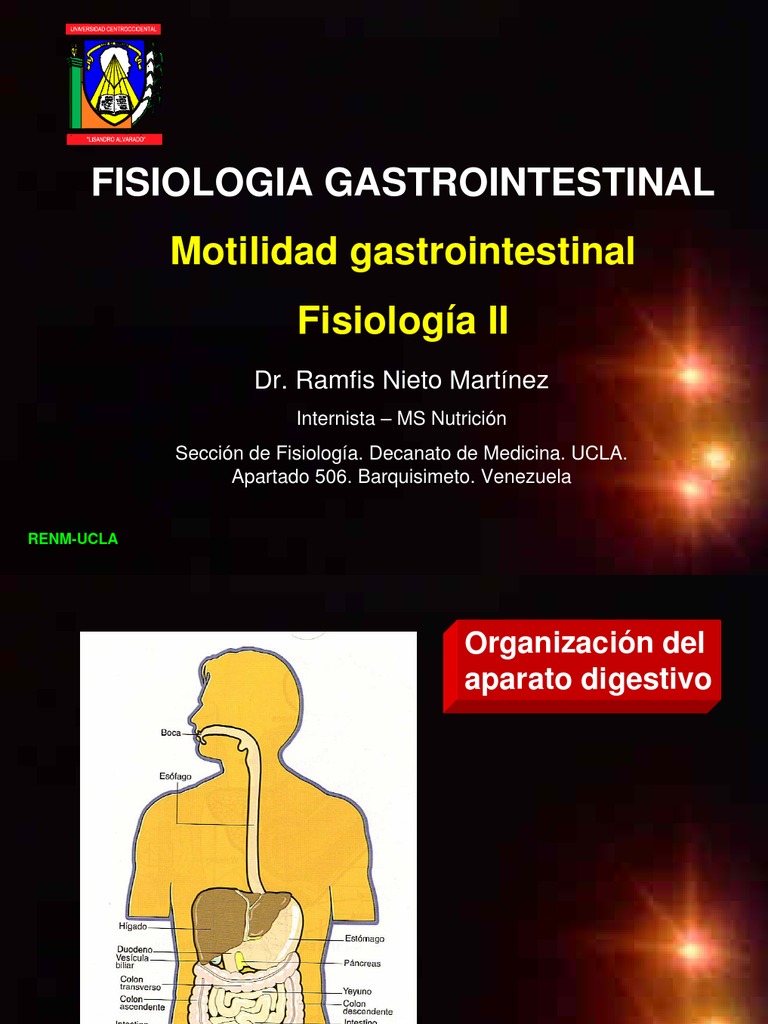 Motilidad Gastrointestinal | Esófago | Estómago
