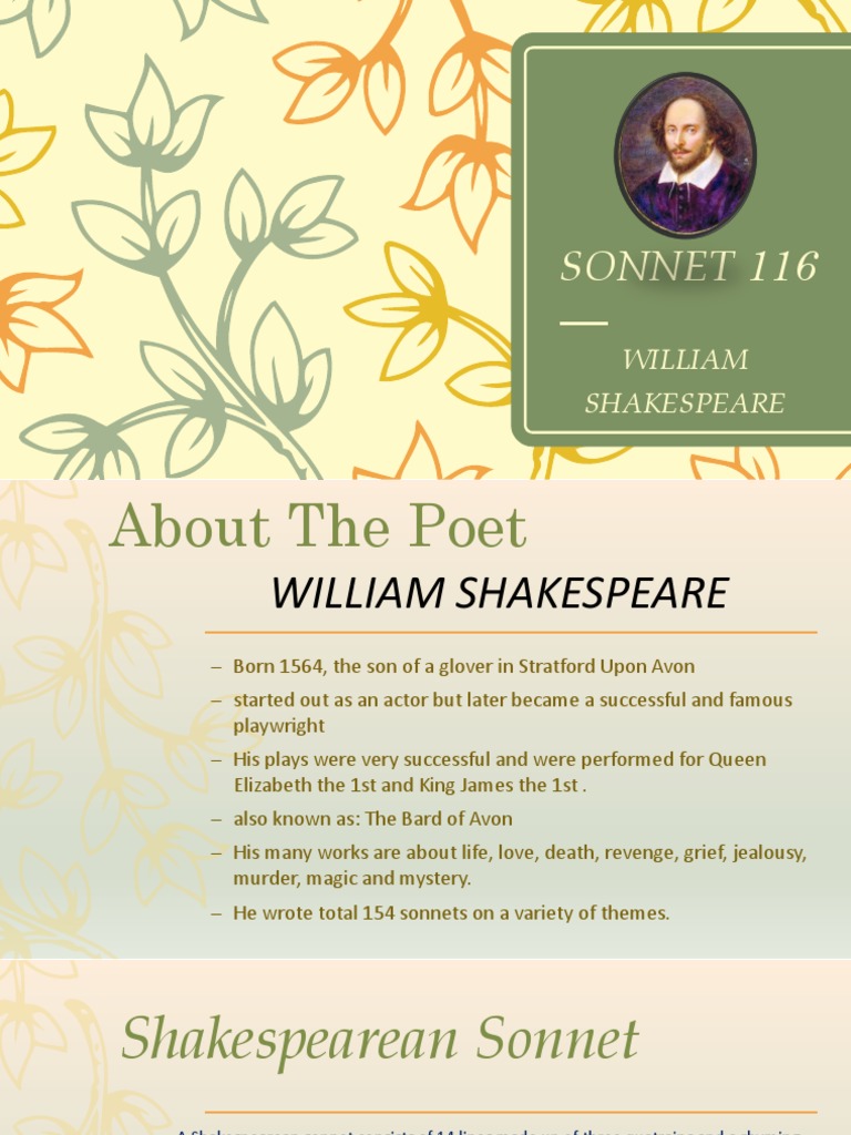 Sonnet 116: William Shakespeare | PDF | Sonnets | Poetry
