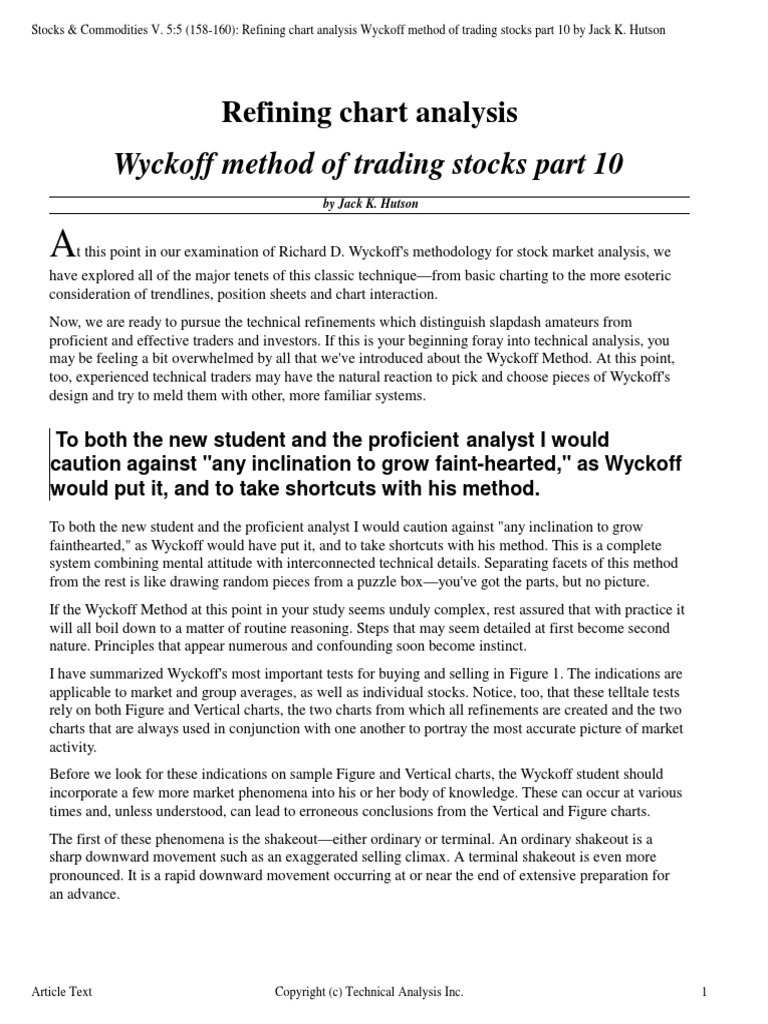 Refining Chart Analysis | PDF | Technical Analysis | Market Trend