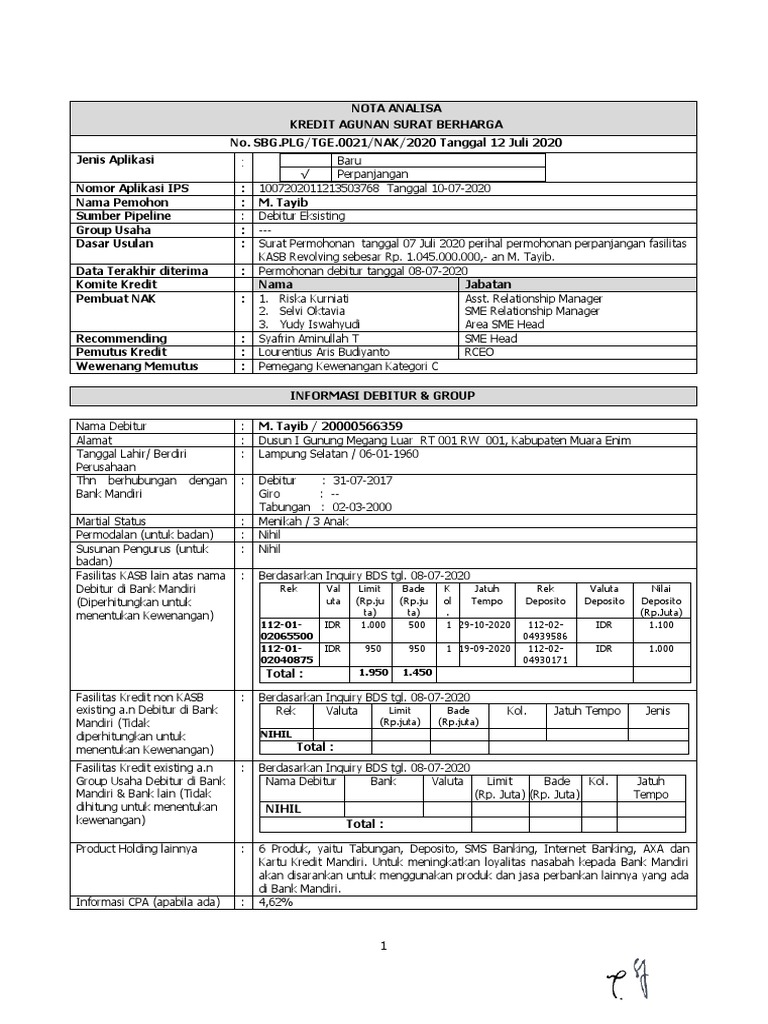 Nak M Tayib 2020 | PDF