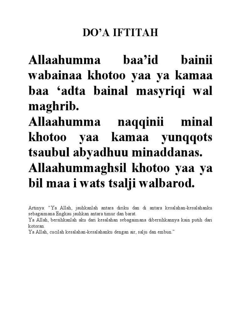 Bacaan Sholat Latin Pdf