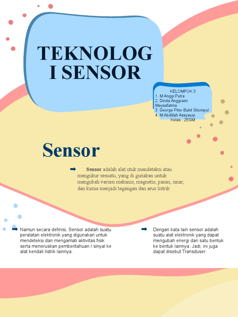 Kelompok 3 PPT Sensor-1 | PDF | Sains & Matematika