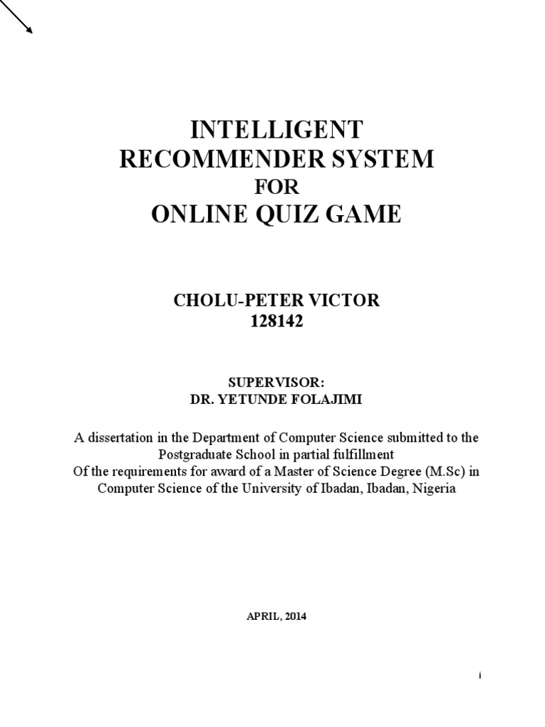 Intelligent Recommender System For Onlin | PDF | Educational Technology ...