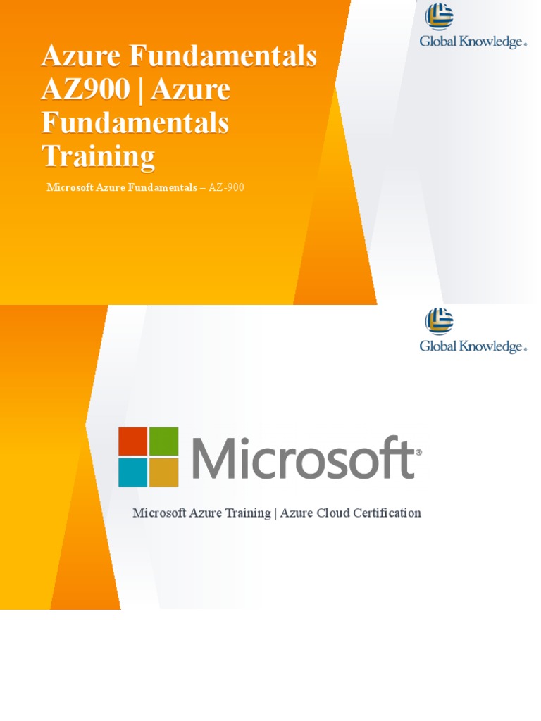 Azure Fundamentals AZ900 - Azure Fundamentals Training | PDF