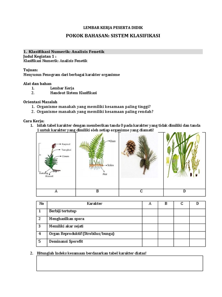 LKPD Kladogram | PDF