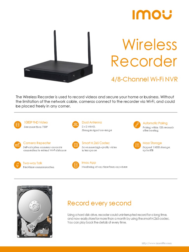 NVR Datasheet | PDF | Codec | Wi Fi