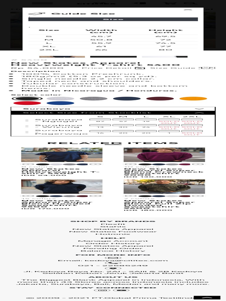Related Items: Guide Size Guide Size | PDF | Indonesian Rupiah ...