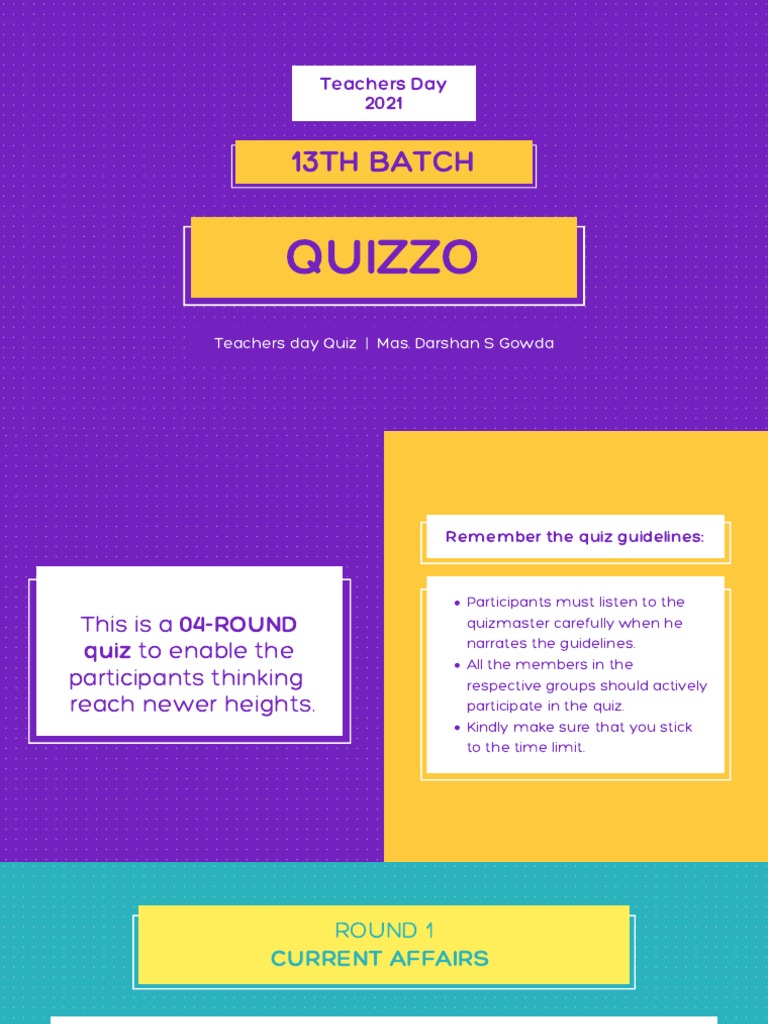 Quiz PPT Final | PDF