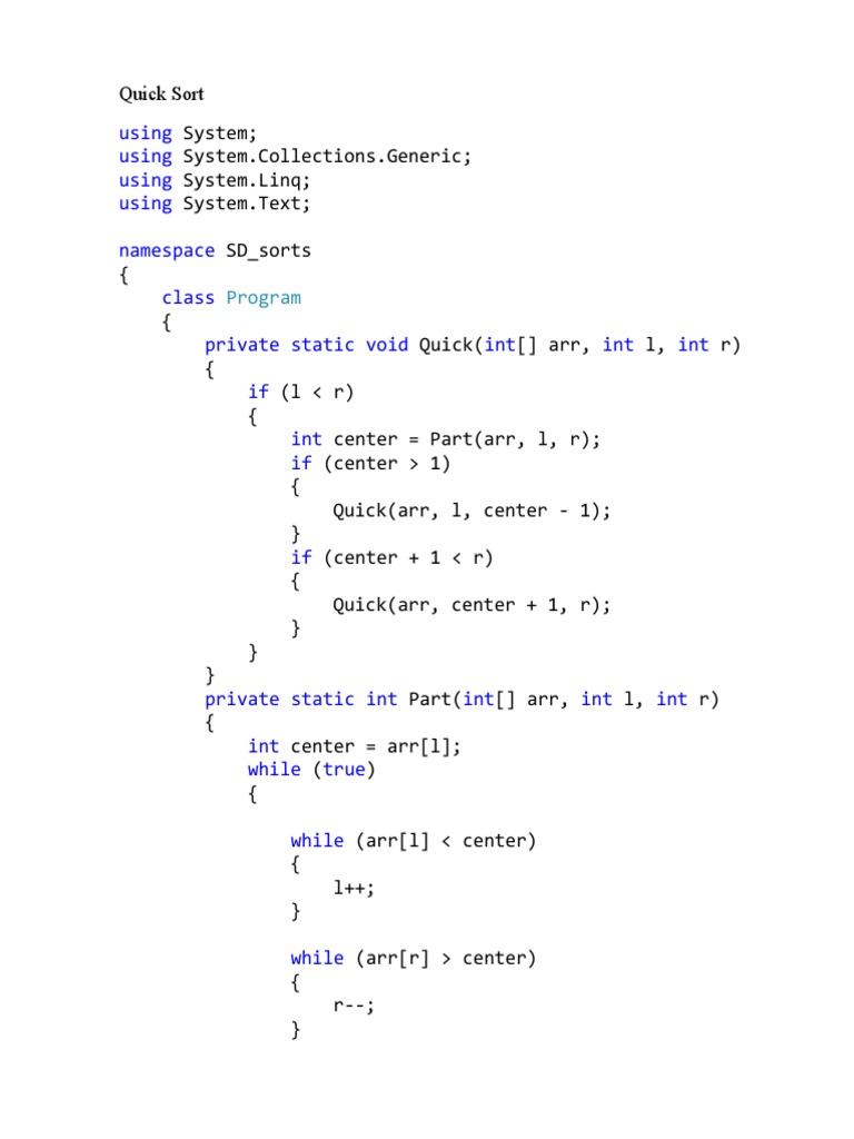 Using Using Using Using Namespace Class Private Static Void Int Int Int If Int If | PDF ...