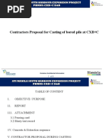 Bored Pile Method Statement For Construction | PDF | Deep Foundation | Casing (Borehole)