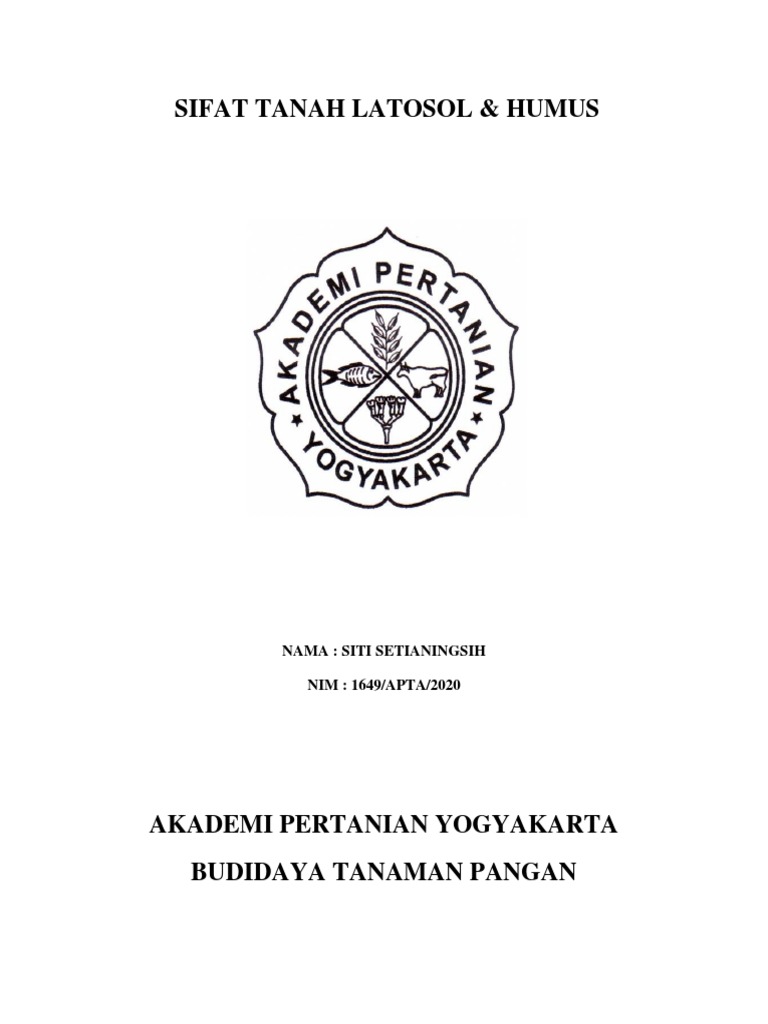 Sifat Tanah Latosol dan Humus | PDF