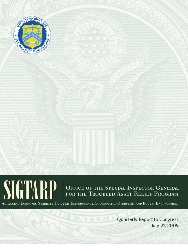Sig Tarp Report 07 09 | PDF