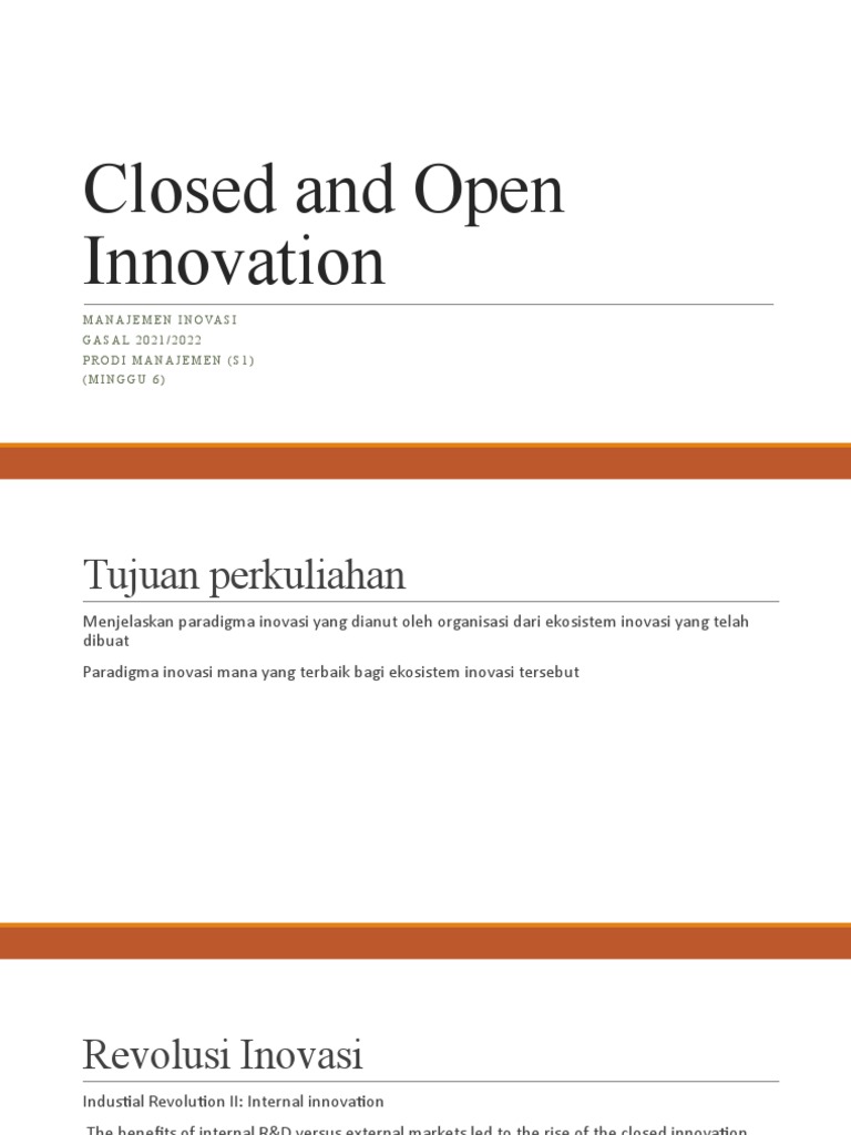 An Analysis of Closed and Open Innovation Models Through Real-World ...
