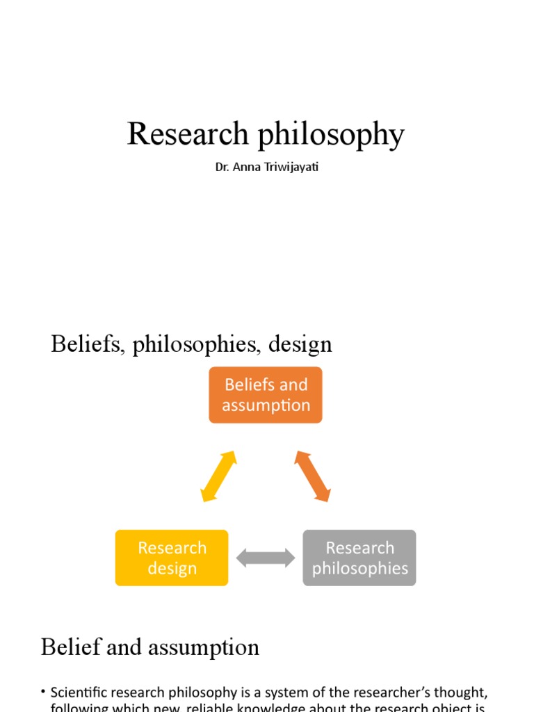 Research Philosophy & Research Method in Business | PDF | Reality ...