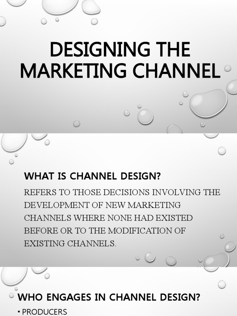 Channel Design for Marketers | PDF