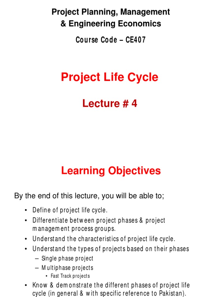 Project Life Cycle: Project Planning, Management & Engineering ...