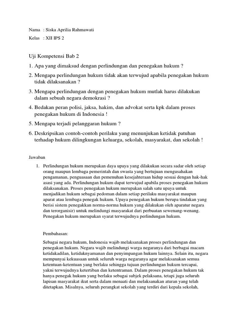PKN Uji Kompetensi Bab 2 & 3 | PDF | Politik | Ilmu Sosial