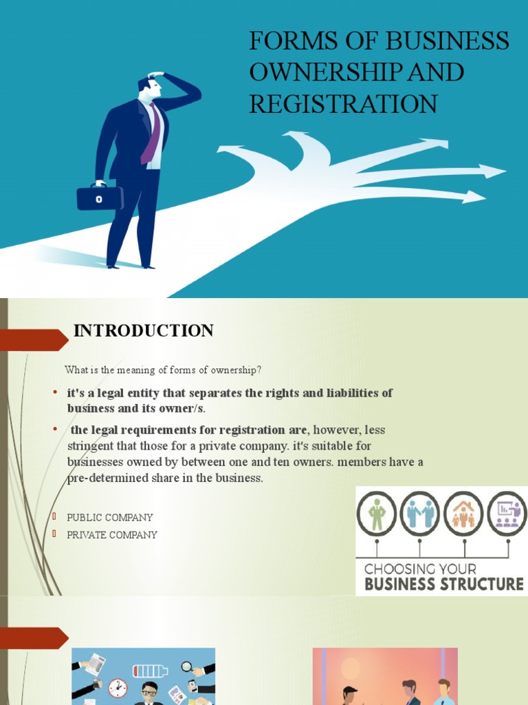 Forms of Business Ownership and Registration | PDF | Sole ...