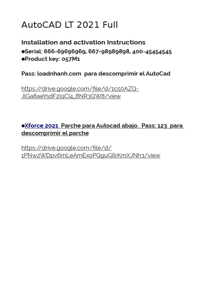 Instrucciones Autocad 2021 LT | PDF