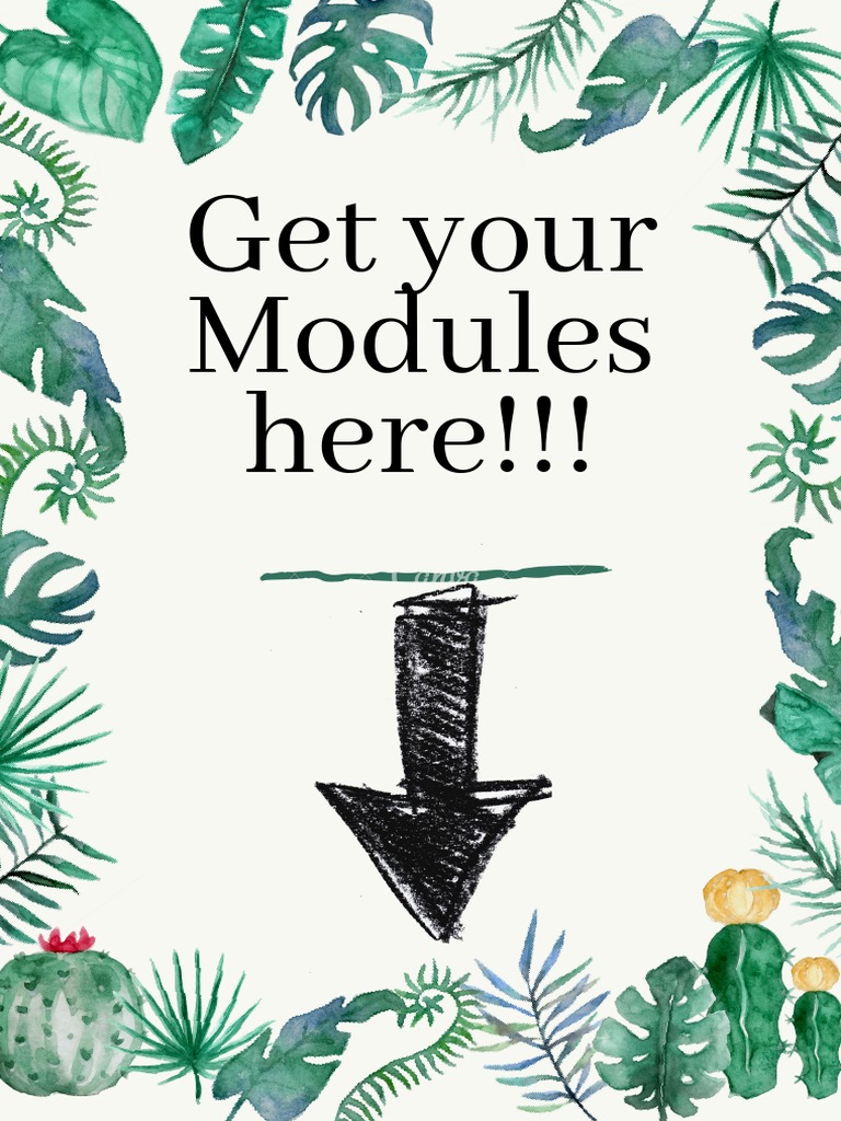 Get Your Modules Here!!! | PDF