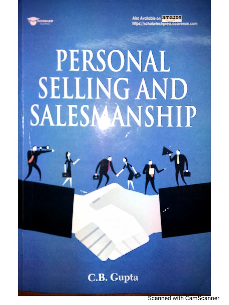 Personal Selling and Salesmanship | PDF