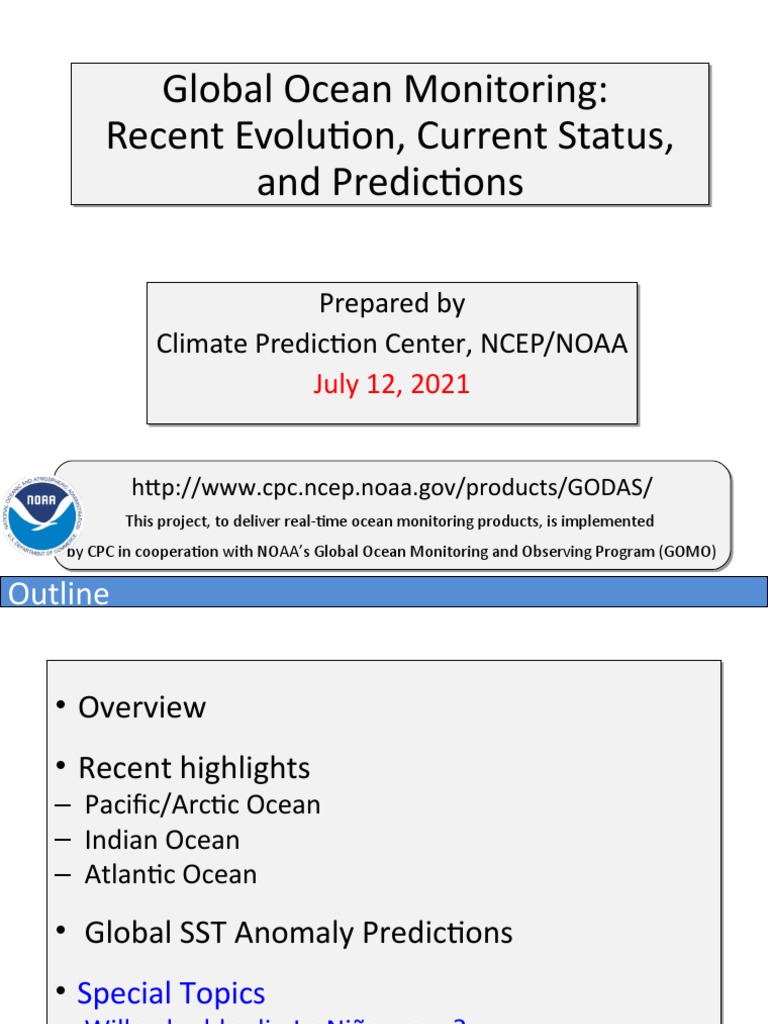 Global Ocean Monitoring: Recent Evolution, Current Status, and ...