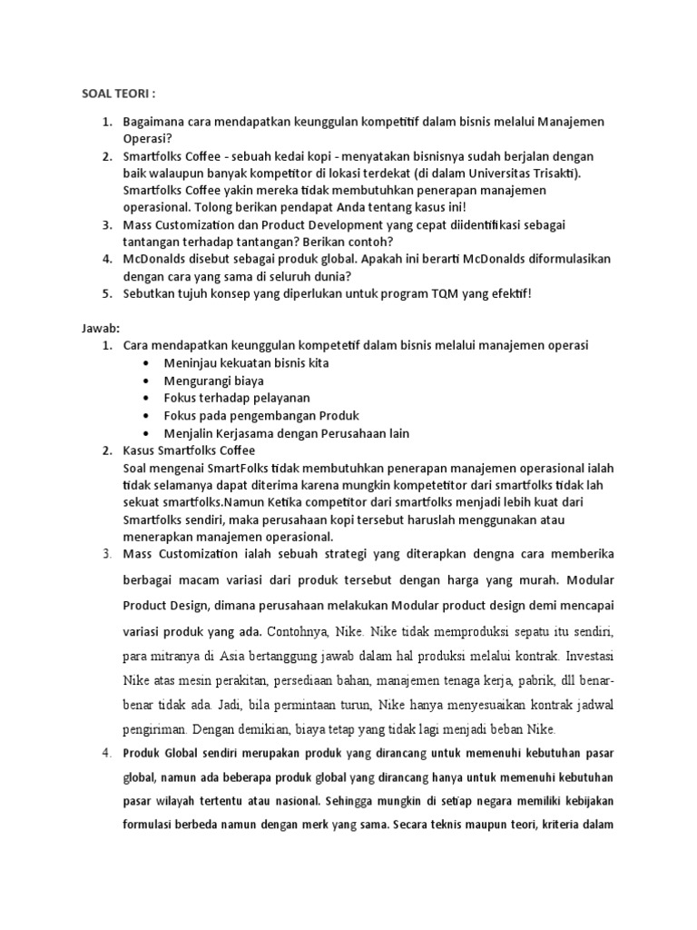 Tugass MO | PDF | Teknologi & Rekayasa