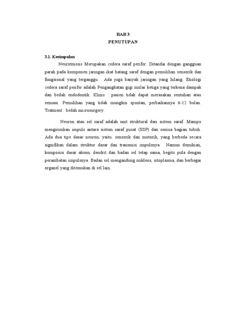 Bab 3 Kesimpulan | PDF | Pengembangan Diri | Sains & Matematika