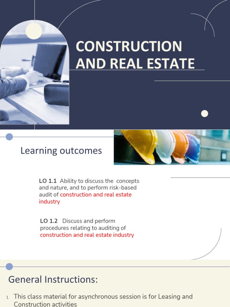 5.2 Auditing Construction and Real Estate Industry - Asynch | PDF ...