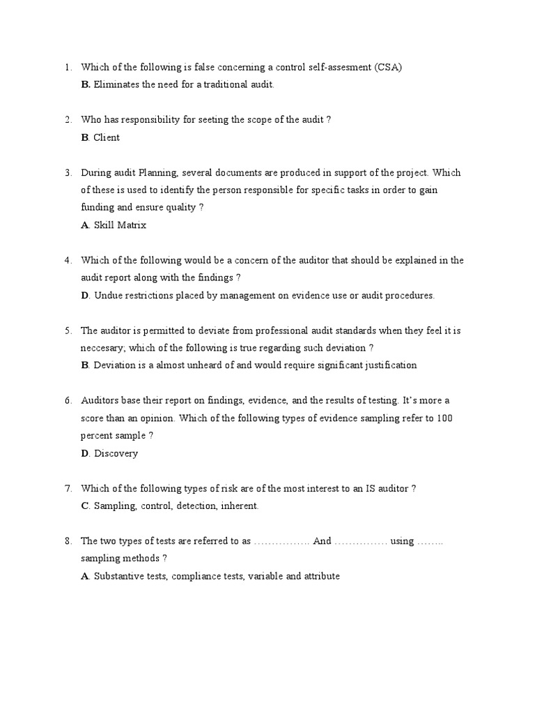 Topic 3 (Audir Process) | PDF | Audit | Business