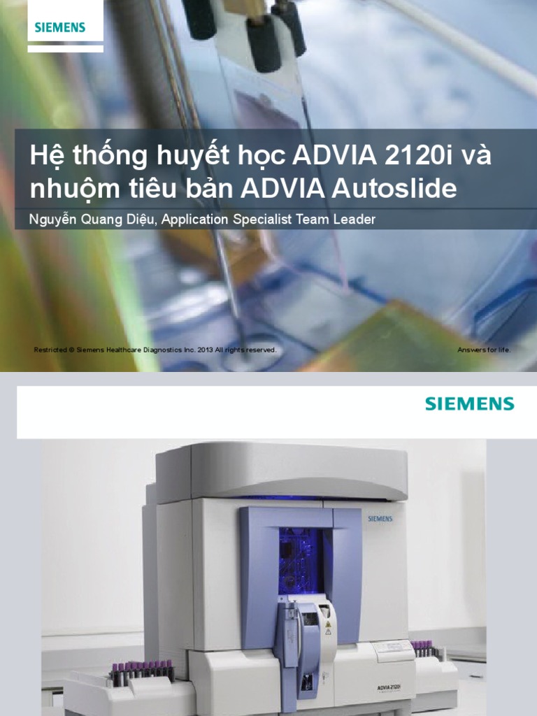 Advia 2120 | PDF