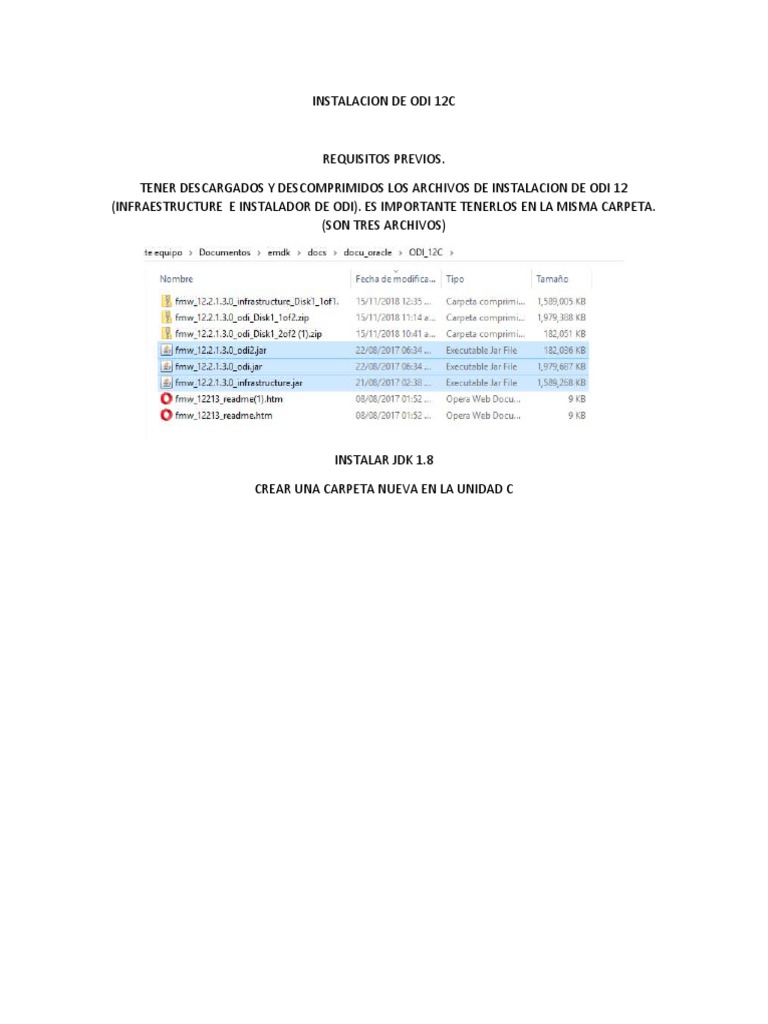 Instalacion de Odi 12c | PDF | Contraseña | Tecnologías de la información