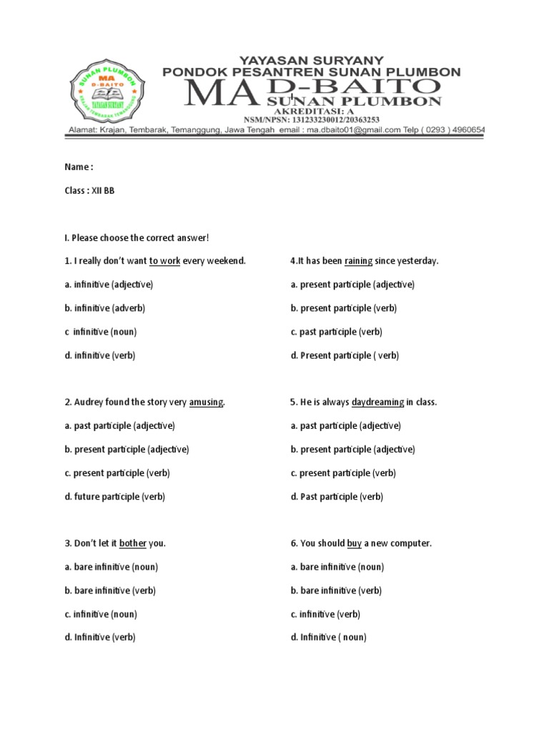 Pts Sasing Kelas 12 | PDF | Verb | Adjective