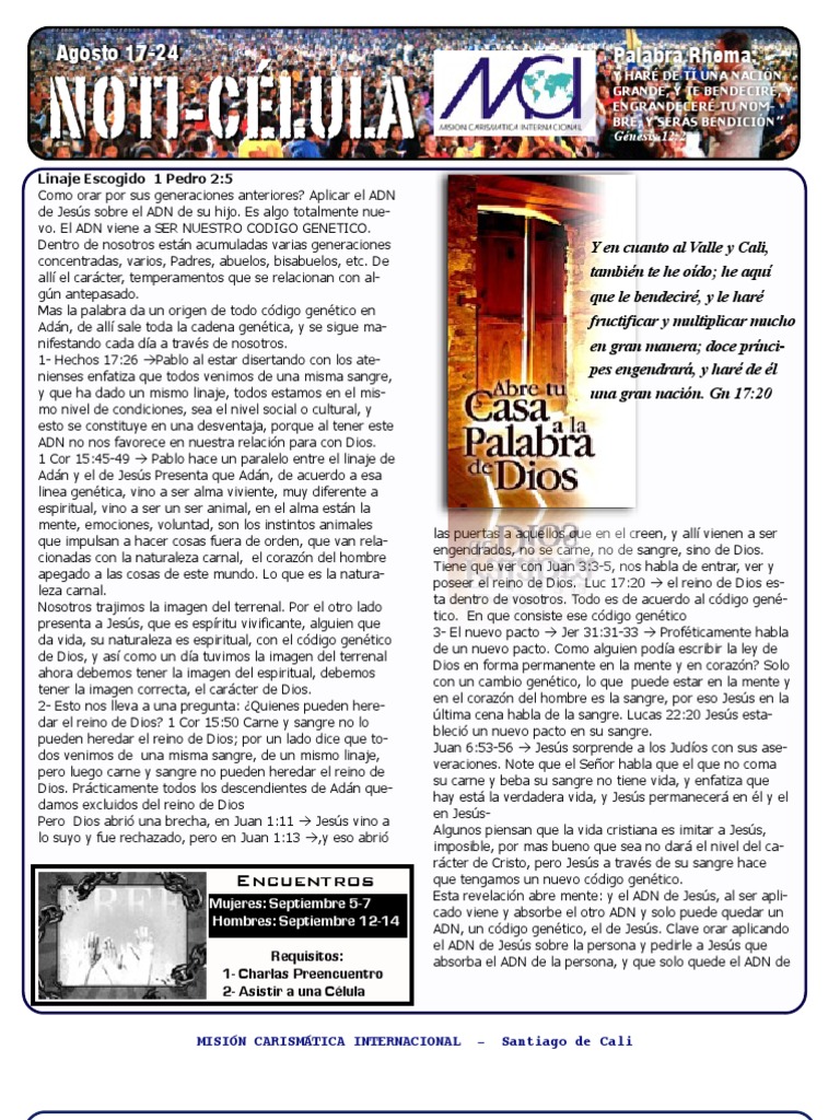 Linaje Escogido y ADN Espiritual | PDF | eucaristía | Jesús