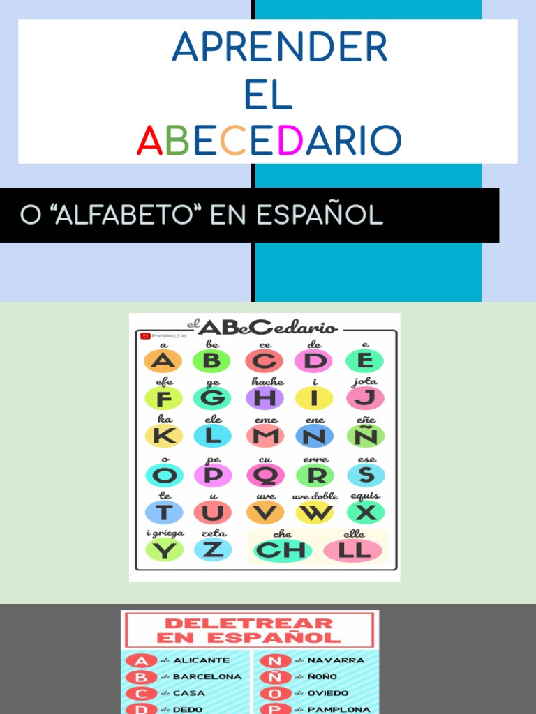 Aprender el Abecedario en Español | PDF
