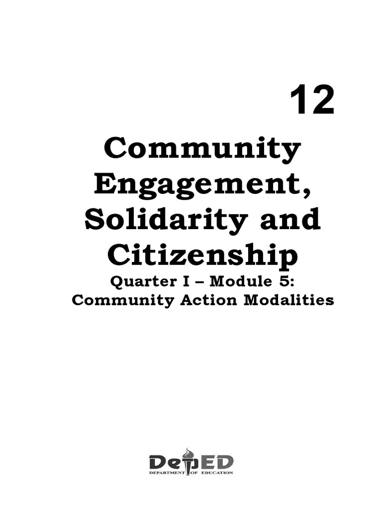 q1 Community Engagement Module 5 | PDF | Learning | Community