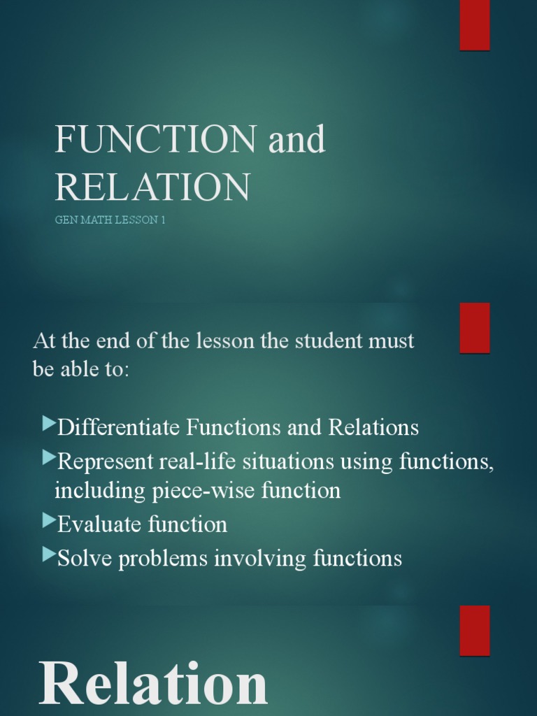 Functions vs. Relations Explained | PDF | Function (Mathematics ...