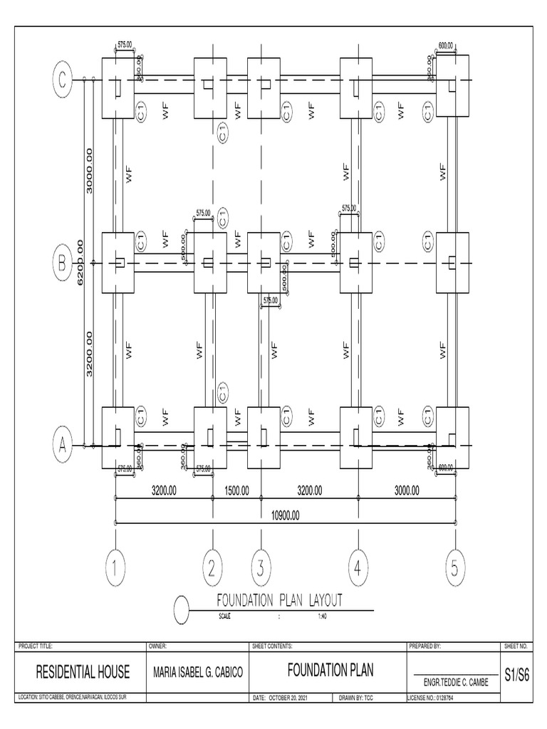 s1 Foundation Plan | PDF