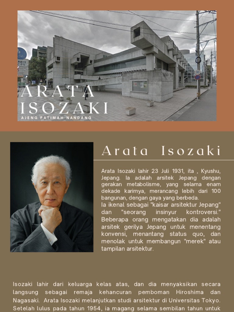 Arsitektur Arata Isozaki: Gaya dan Prinsip | PDF