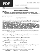 Ap2 Q2 Module2 Pagbabago NG Sariling Komunidad Sa Iba T-Ibang Aspeto V5 | PDF