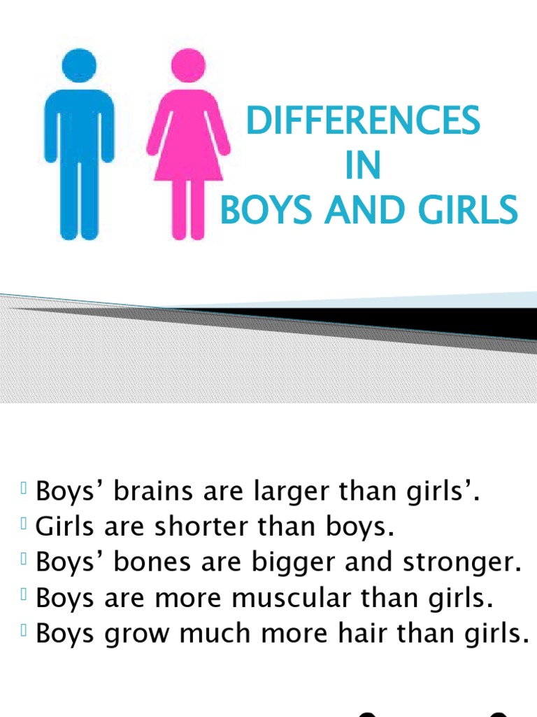Differences in Boys and Girls | PDF