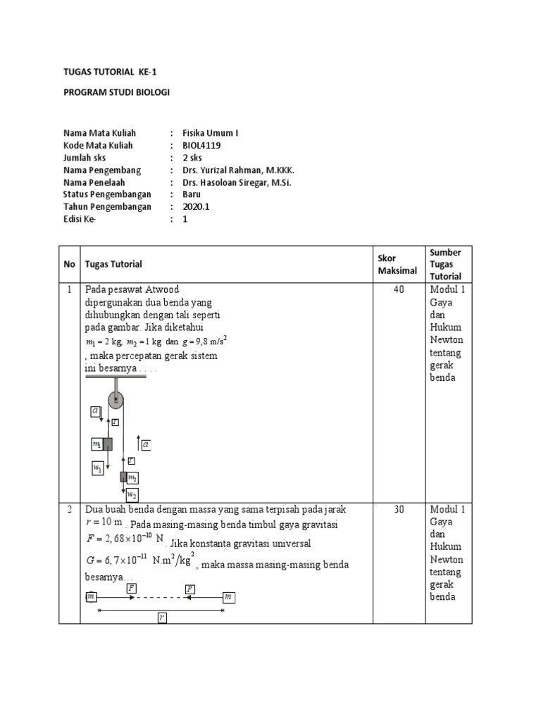 Tugas Tutorial Ke 1 | PDF