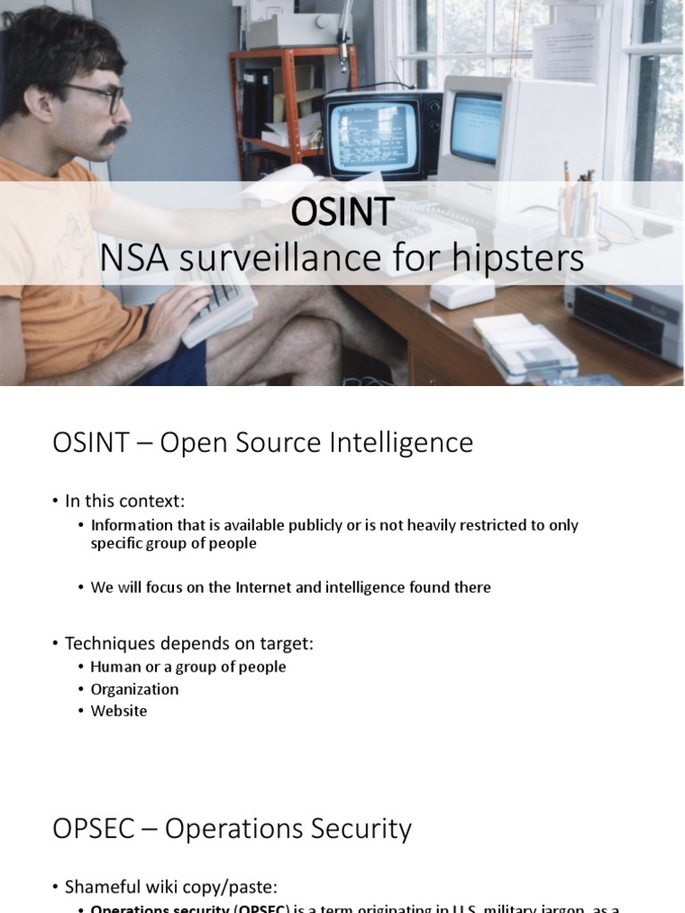 OSINT Techniques for Discovering Publicly Available Information on ...