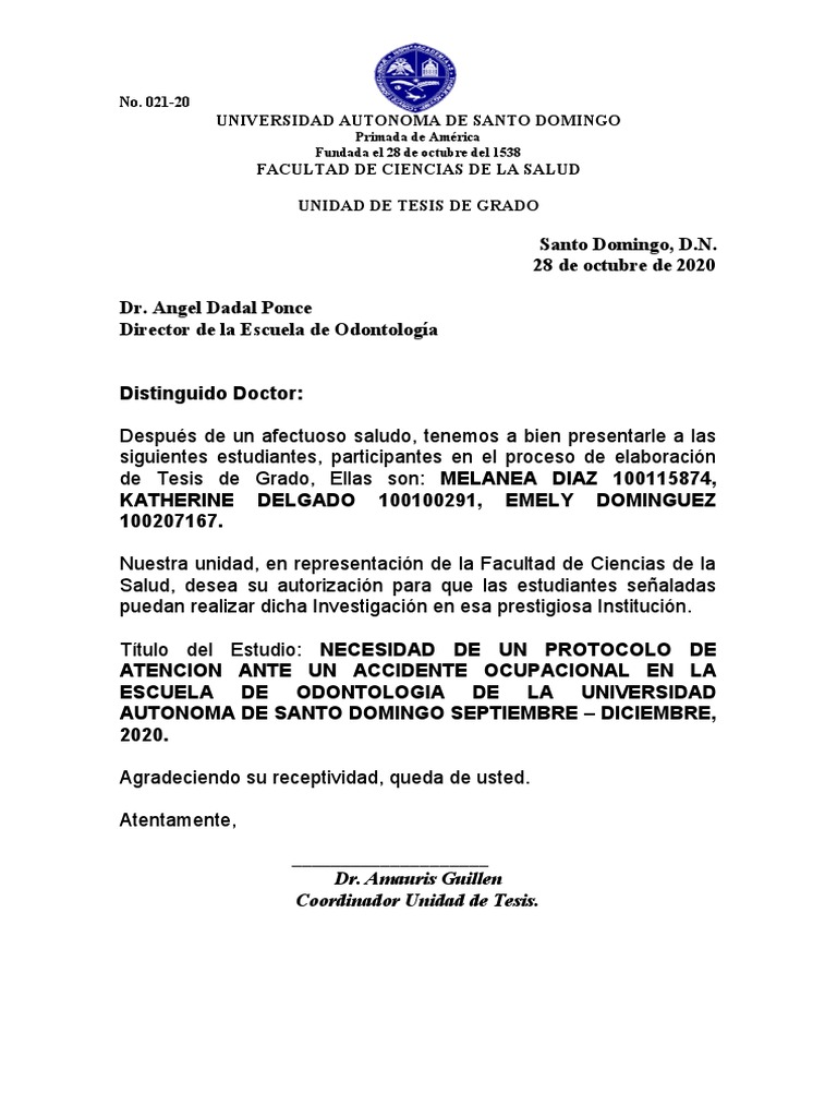 Carta De Doctor De Un Paciente Enfermo/carta De Doctor