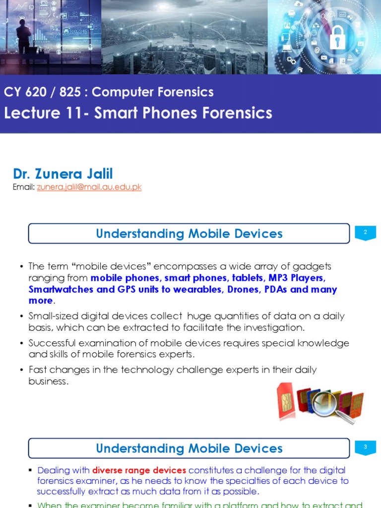 CF Lecture 11 - Smart Devices Forensics | PDF | Flash Memory | Mobile ...