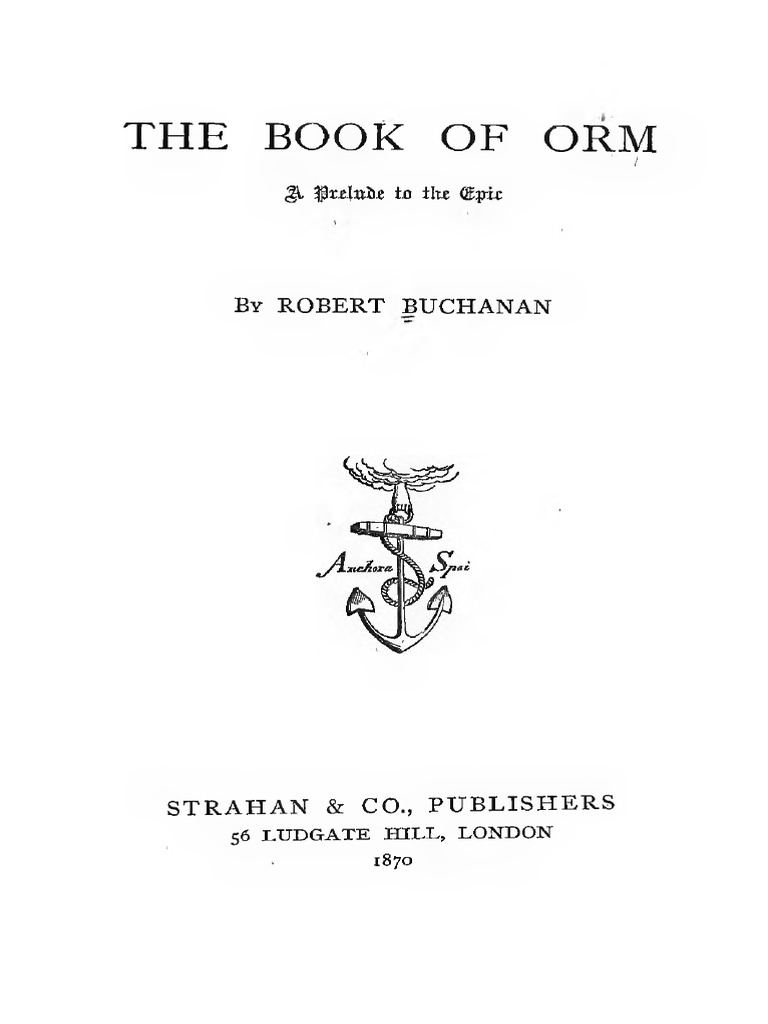 1870 Buchanan The Book of Orm | PDF