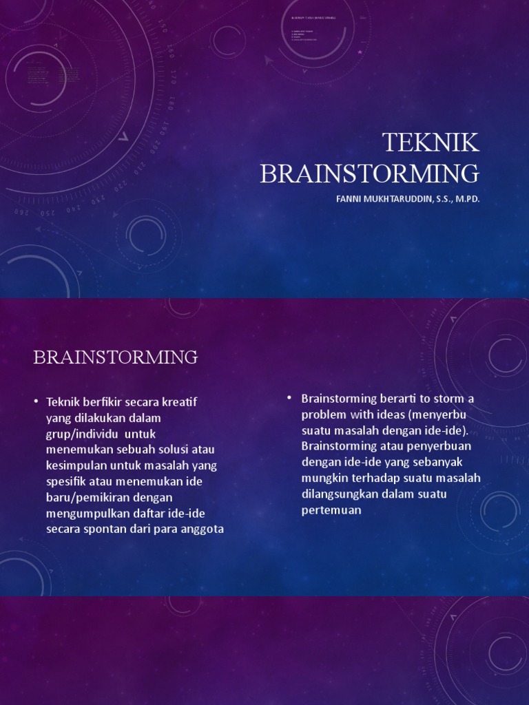 Teknik Brainstorming - 2.0 | PDF